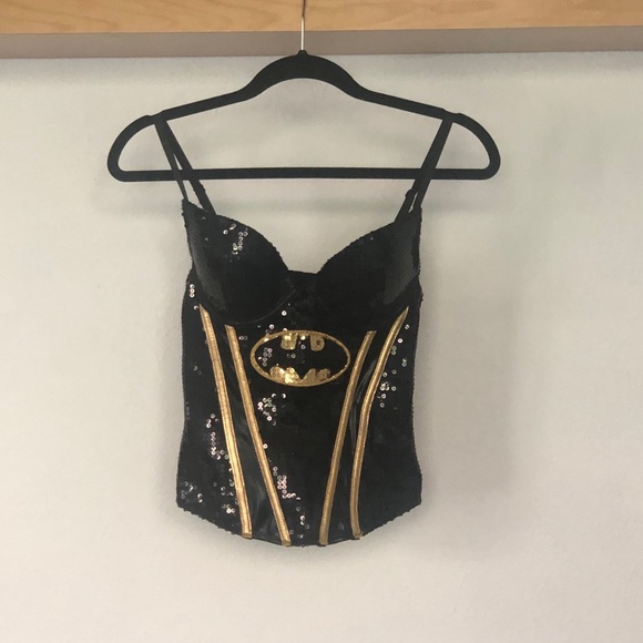 Tops | Batgirl Sequence Bra Corset Like Brand New | Poshmark